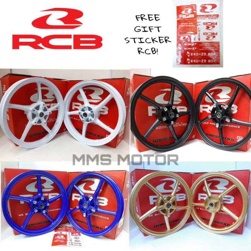 RACING BOY RB SPORT RIM SP522 Y15ZR WITH BEARING 185/250X17 BLUE GOLD ...