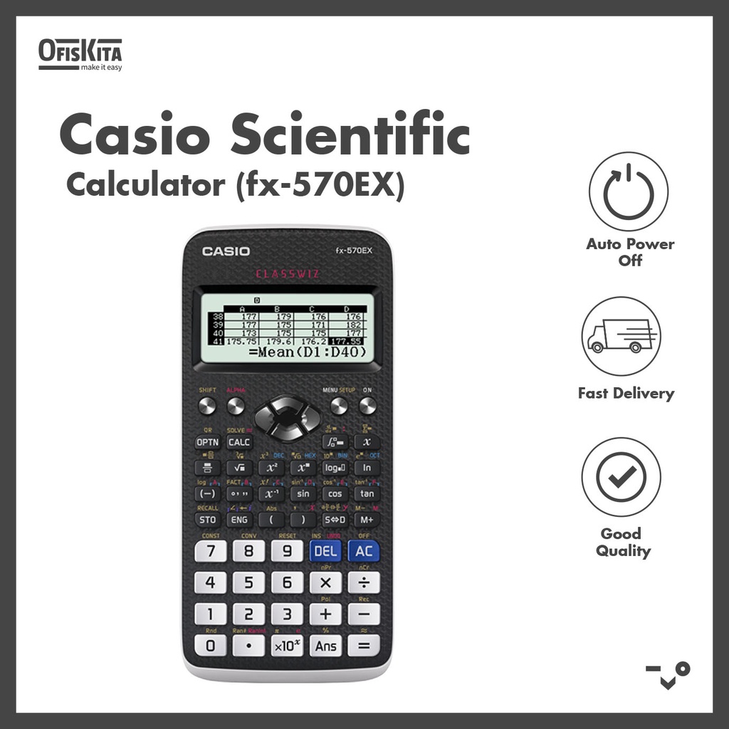 Casio Scientific Calculator (fx-570EX) | Shopee Malaysia