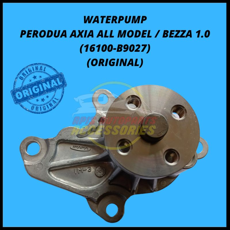 (ORIGINAL) WATERPUMP PERODUA AXIA ALL MODEL / BEZZA 1.0 SAHAJA* (16100 ...