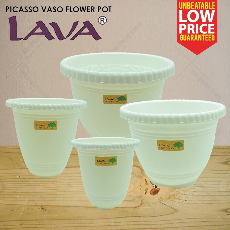 LAVA PICASO VASO Flower Pot Minimalist Pot Plant / Pasu Bunga Plastik ...