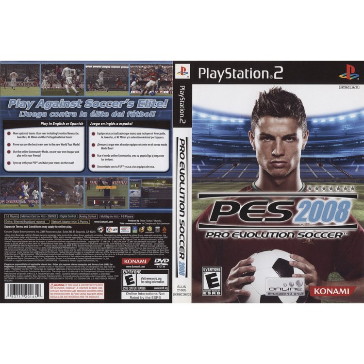 PRO EVOLUTION SOCCER 2008 [PS2 US : DVD5 1 Disc] | Shopee Malaysia