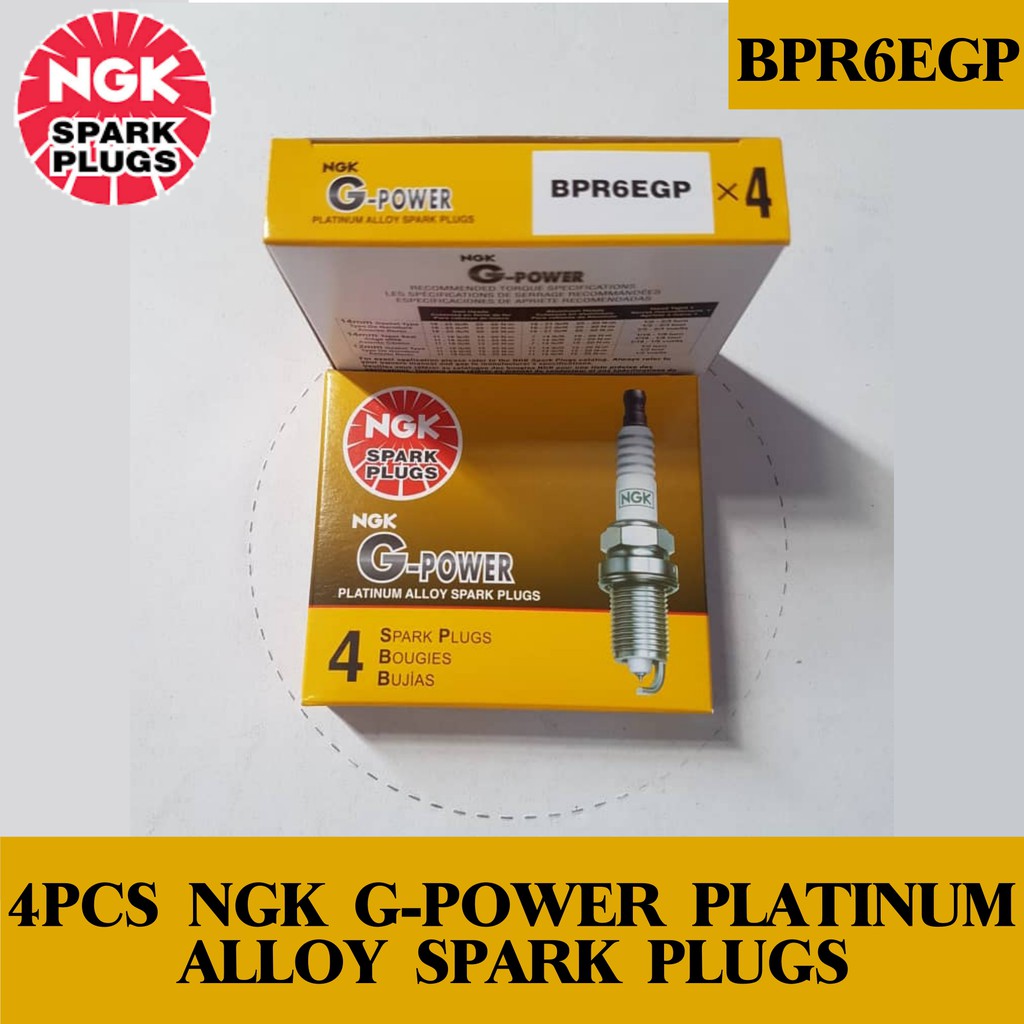 Original NGK G-Power Platinum Spark Plug ( BPR6EGP) Saga, Iswara, Wira ...