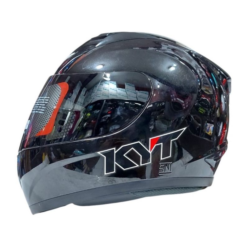 HITAM Kyt R10 Solid Black Black Helmet | Shopee Malaysia