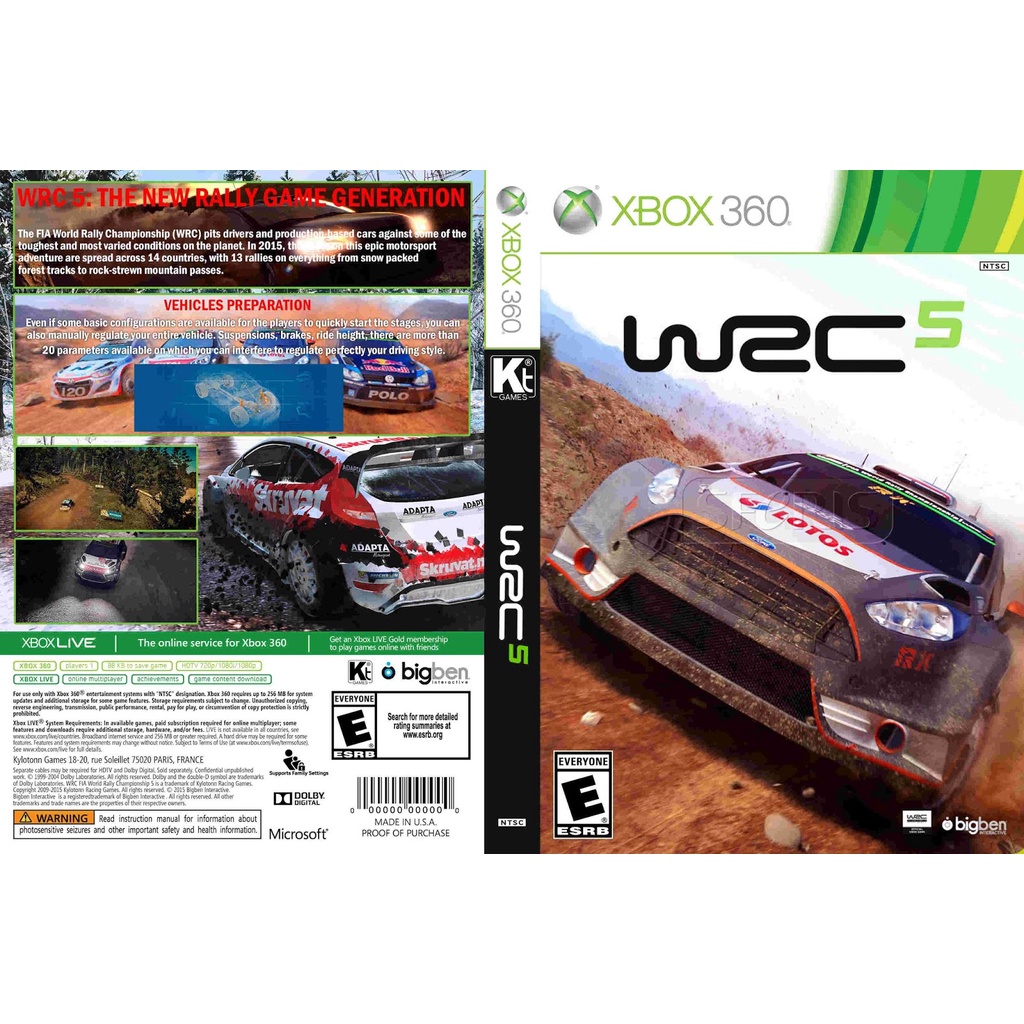 Xbox 360 WRC 5 (FOR MOD CONSOLE) | Shopee Malaysia