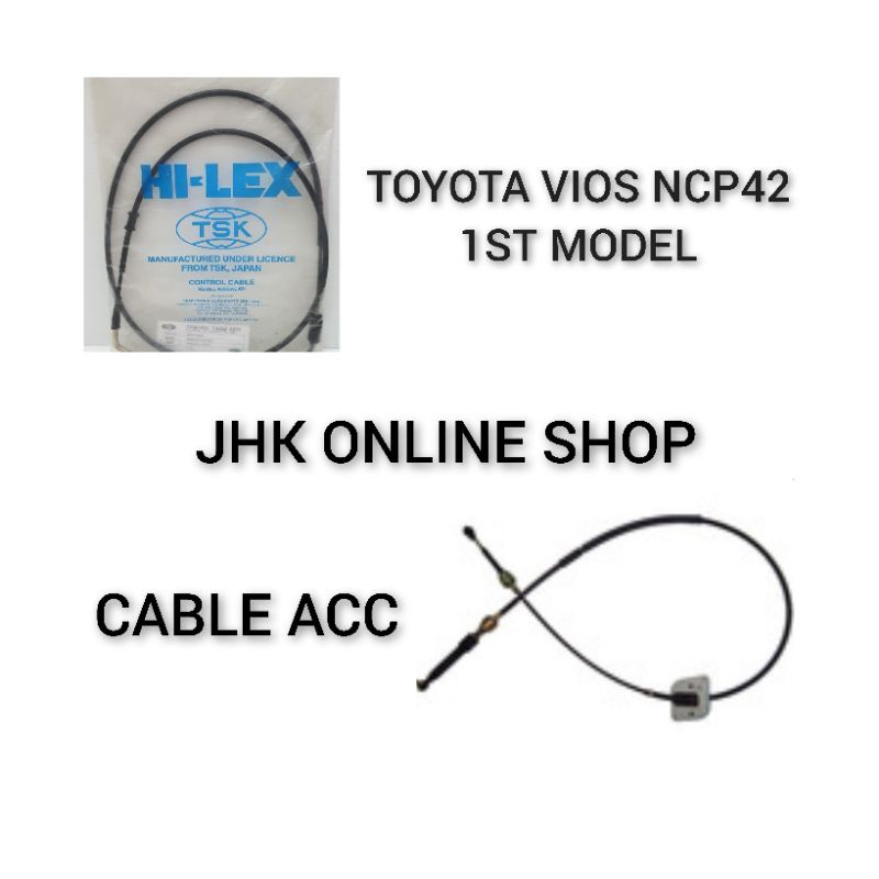 TOYOTA VIOS NCP42 ACCELERATOR CABLE (CABLE MINYAK/ACC CABLE) BRAND TSK ...