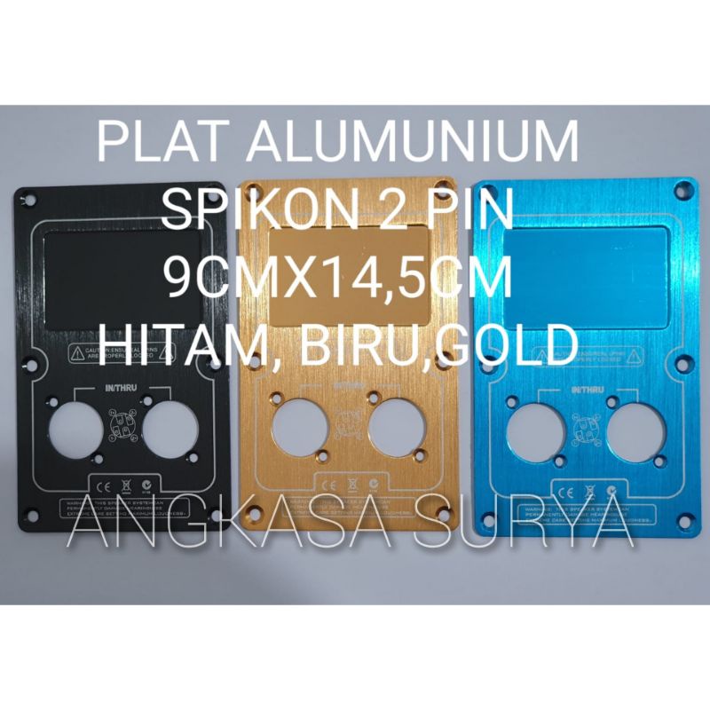 Spicon Aluminum Plate 2 Pin Terminal Speakon Color Plate Spicon Mount ...