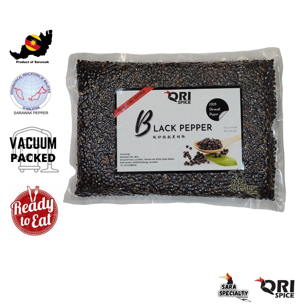 [READYSTOCK] 100% Pure 纯真够辣 500g Sarawak Black Pepper Peppercorn Berry ...