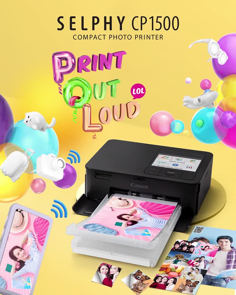 Canon SELPHY CP1500 Compact Photo Printer | Long-lasting prints up to ...