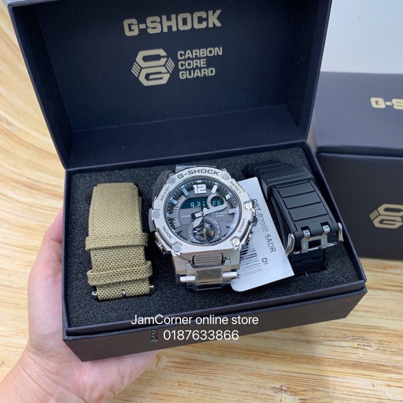 100% ORIGINAL CASIO G-SHOCK GST-B300E-5A SET Carbon Core Guard ...