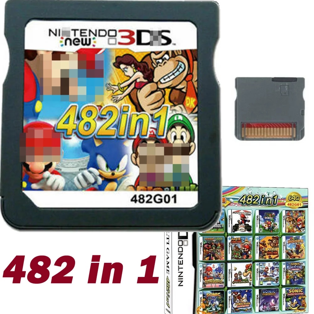 Nintendo 23/208/468/482/486/488/500/502/520 In 1 DS 3DS 2DS NDSI NDSL ...