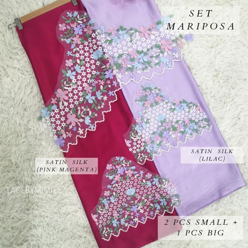 BORDER LACE MARIPOSA SET KAIN READY STOCK | Shopee Malaysia