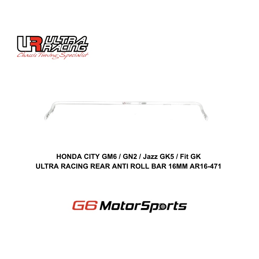HONDA CITY GM6 / GN2 / Jazz GK5 / Fit GK - ULTRA RACING BAR : REAR ANTI ...