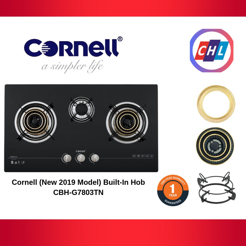 Cornell (Ready Stock +fast Shipping)3 Burner Built-In Hob CBH-G7803TNC ...