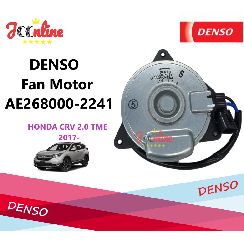 DENSO Fan Motor 268000-2241 / 2240 -Honda CRV 2016- 2.0 TME | Shopee ...