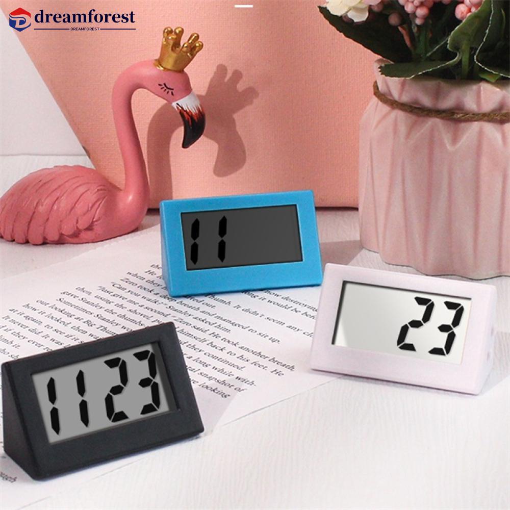 DREAMFOREST Mini LCD Digital Table Electronic Clock Silent Desk Time ...