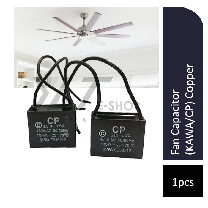 Fan Capacitor (KAWA/CP) Copper (2.0uF / 2.5uF) | Shopee Malaysia