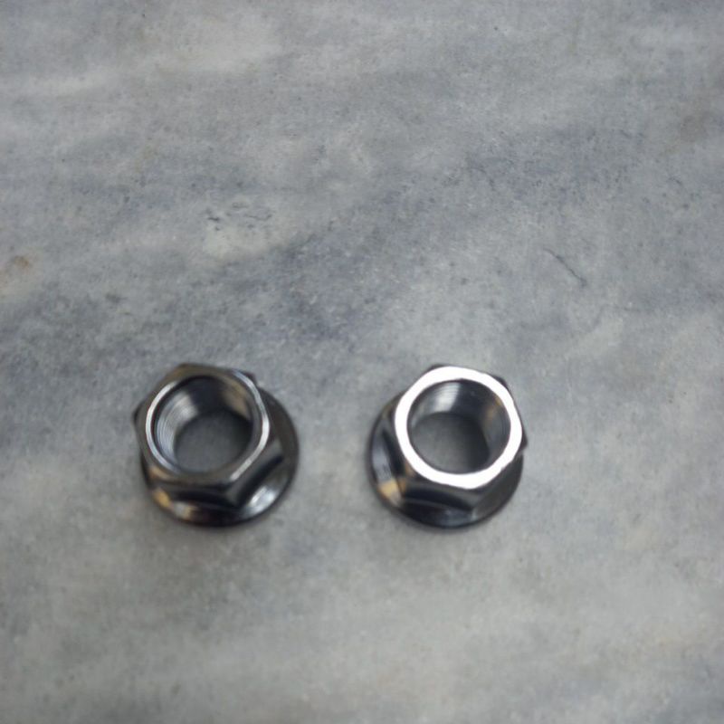 Rear nut Bmx 14mm big axle chrome (sold as 2pcs) | Shopee Malaysia