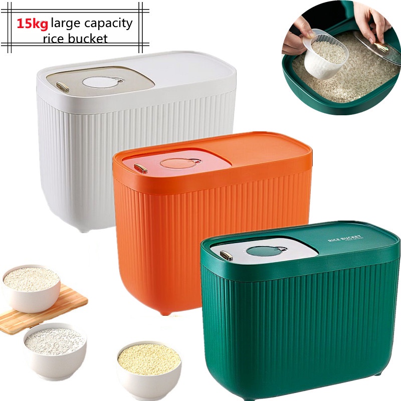 Minimalist Nordic style household rice bucket kitchen insect-proof and ...
