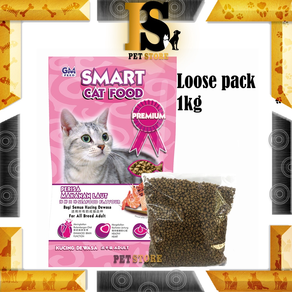 SMART Premium Dry Cat Food Repack 1Kg - Makanan Kucing | Shopee Malaysia