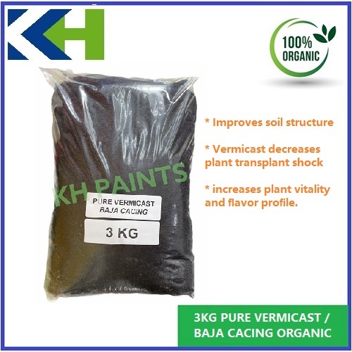 PURE VERMICAST / BAJA CACING TANAH / 100% ORGANIC FROM FARM / 3KG ...