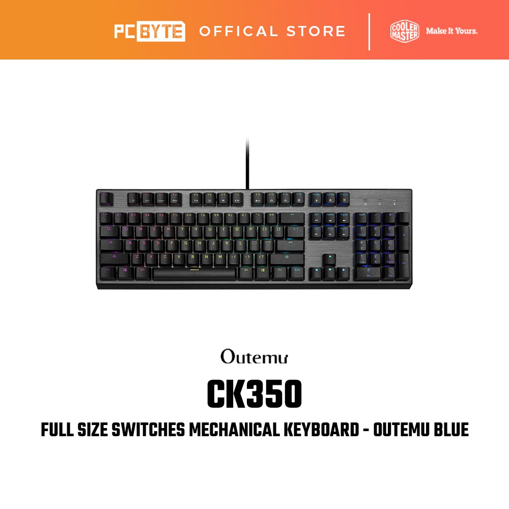 Cooler Master CK350 CK-350 RGB Full Size Durable Mechanical Gaming ...