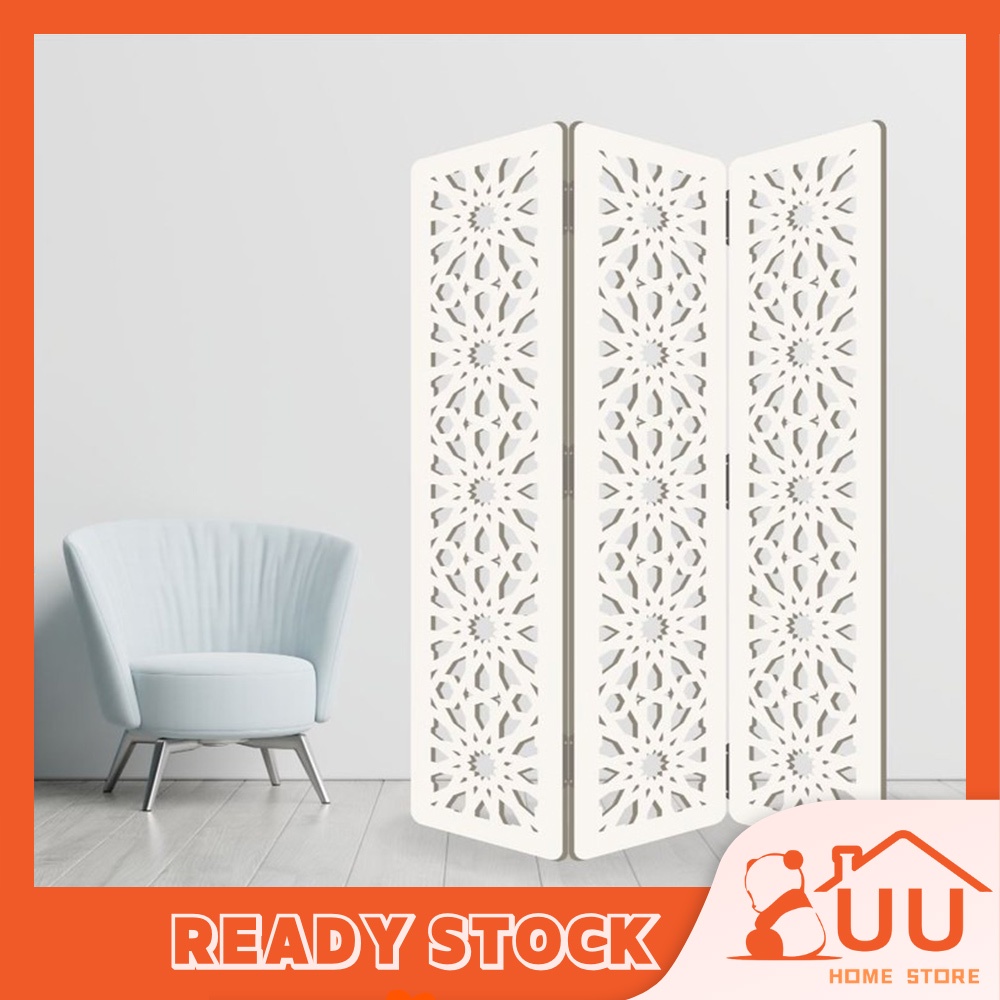 Plywood Partition 3 panel board/Folding Screen/Divider/Pembahagi ...