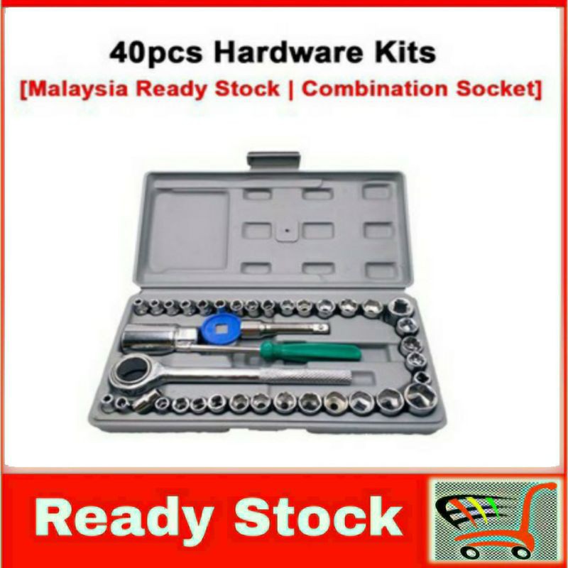 PROMO!!! Home Living Soket / 40pcs Combination Socket Wrench Set Hand ...