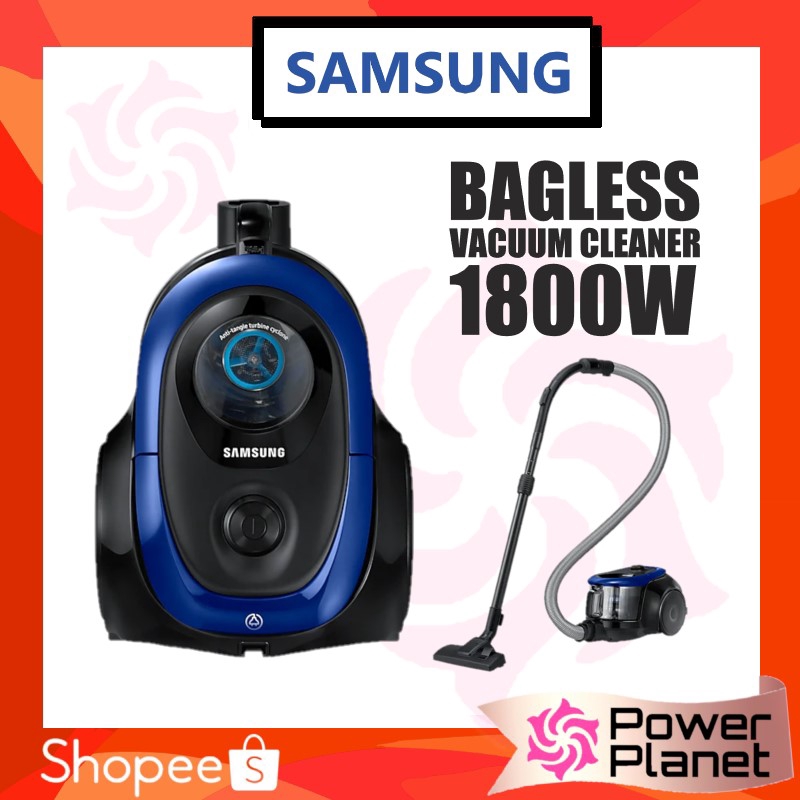 Samsung Vacuum VC18M2120SB 1800W with Cyclone Force, Anti-Tangle Turbine | Shopee Malaysia