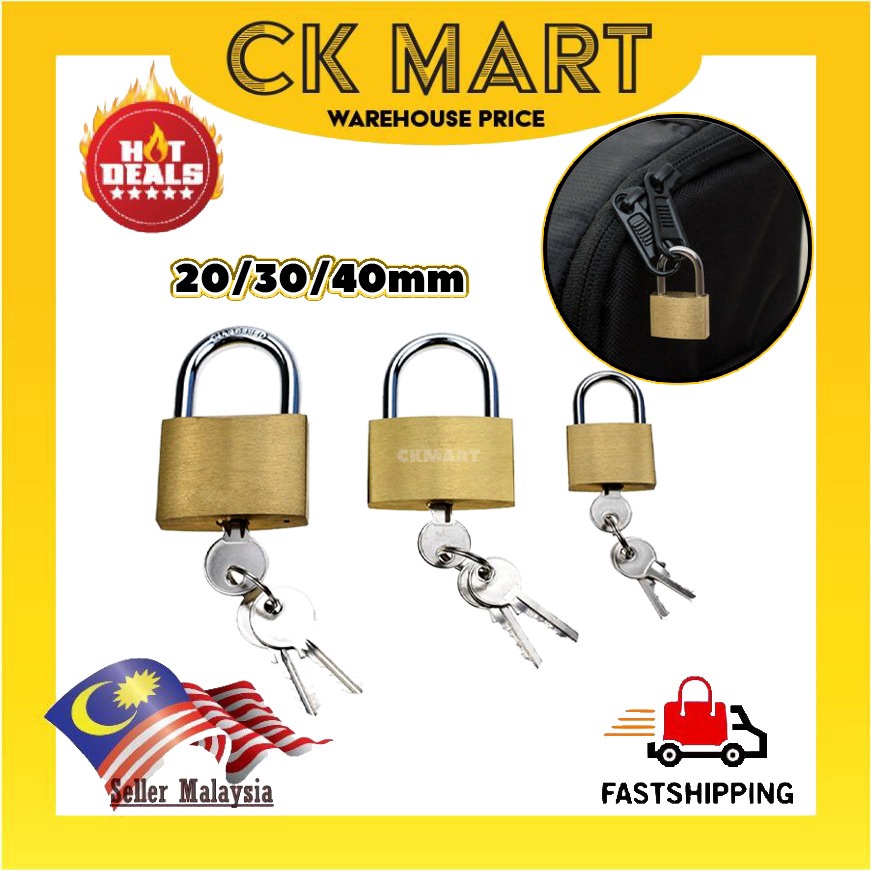 Anti-Cut Security Mini Padlock 20MM/30MM/40MM - Mangga Kunci Kecil ...