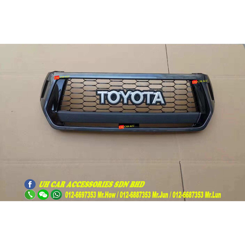 Toyota Hilux Revo Rocco 2015-2019 GR Sport Front Grill Grille [READY ...