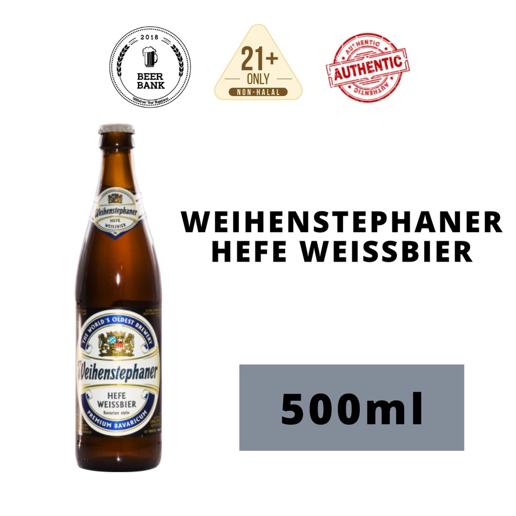 WEIHENSTEPHANER HEFEWEISSBIER 500ML ABV: 5.4% GERMAN BEER | Shopee Malaysia