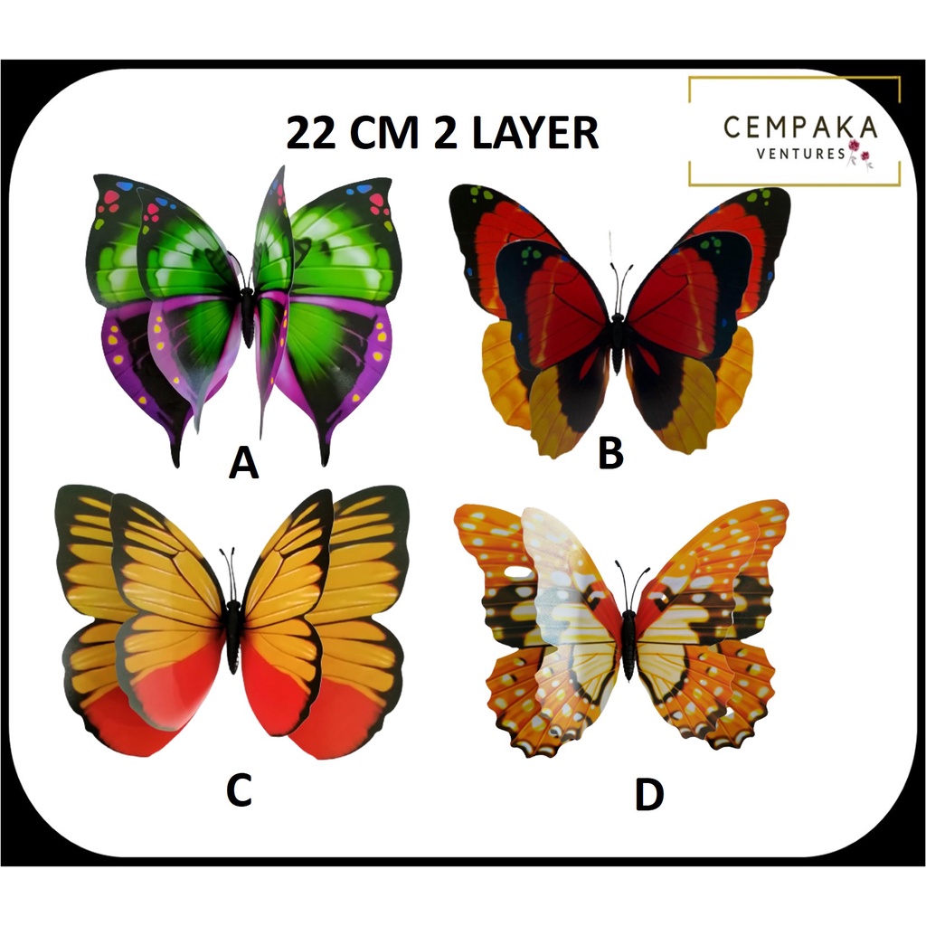 Rama-rama untuk hiasan dekor pelamin rama-rama besar rama-rama deko ...