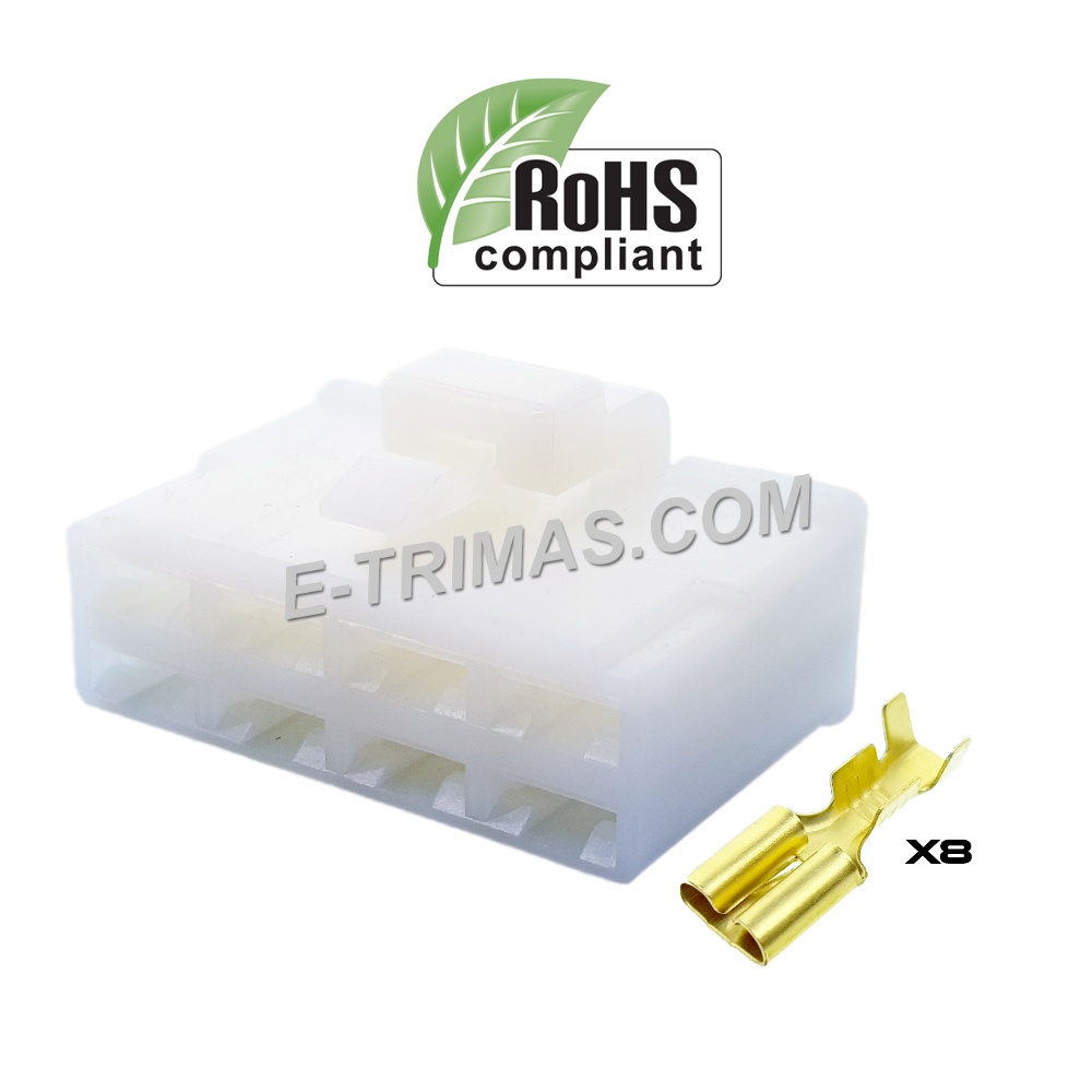 8 Way Female Car Electrical Terminal Block Multi Connector Plug Socket ...