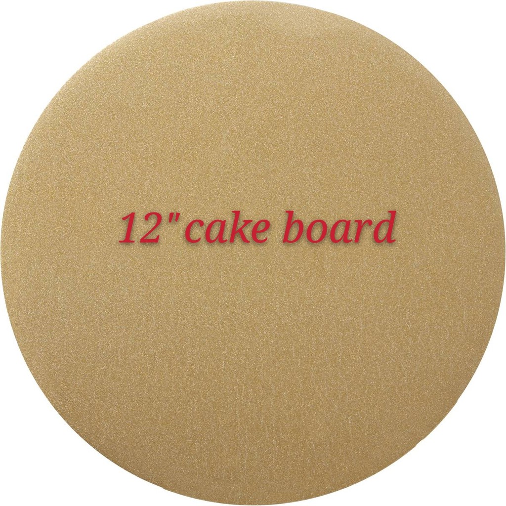 GOLD 12 INCH ROUND CAKE BOARD. | Shopee Malaysia