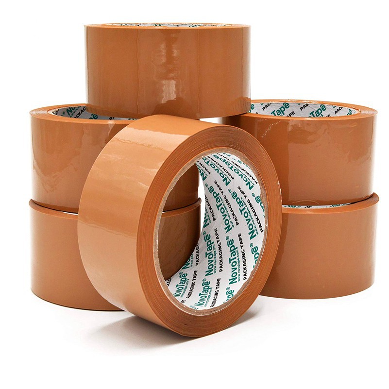 🔥 CLEAR / BROWN 🔥 OPP TAPE 45MIC X 48MM X 100YDS ADHESIVE PACKAGING ...