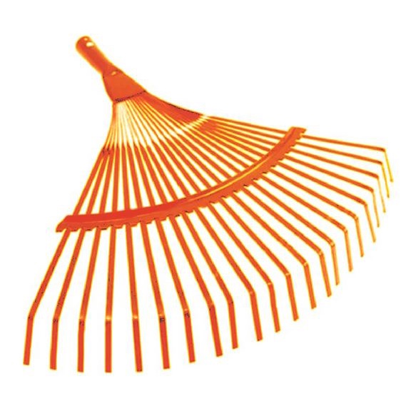 Orange Gardening Lawn Metal Steel Rake / Pencakar Daun Besi | Shopee ...