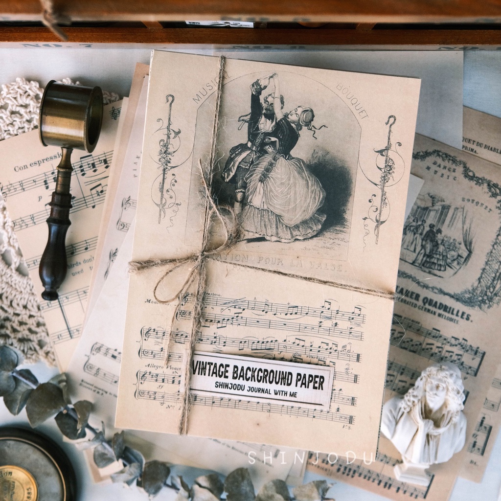 Vintage Background Paper Kit (34) | Shinjodu | Journal | Bujo ...