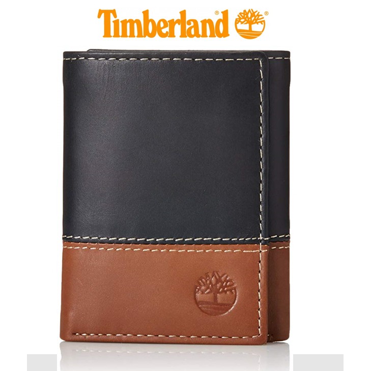 Timberland Mens Leather Hunter Trifold Wallet With ID Window(brown ...