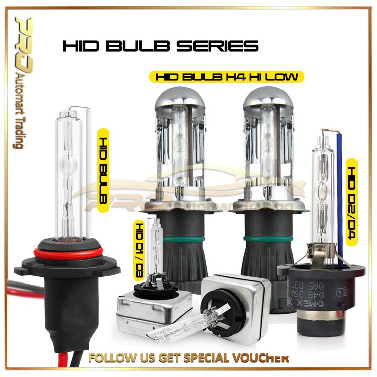 (Bulb Only) HID Xenon Bulb 35W H4 H7 H11 H8 H3 H1 9006 9005 D1S D2S D2R ...