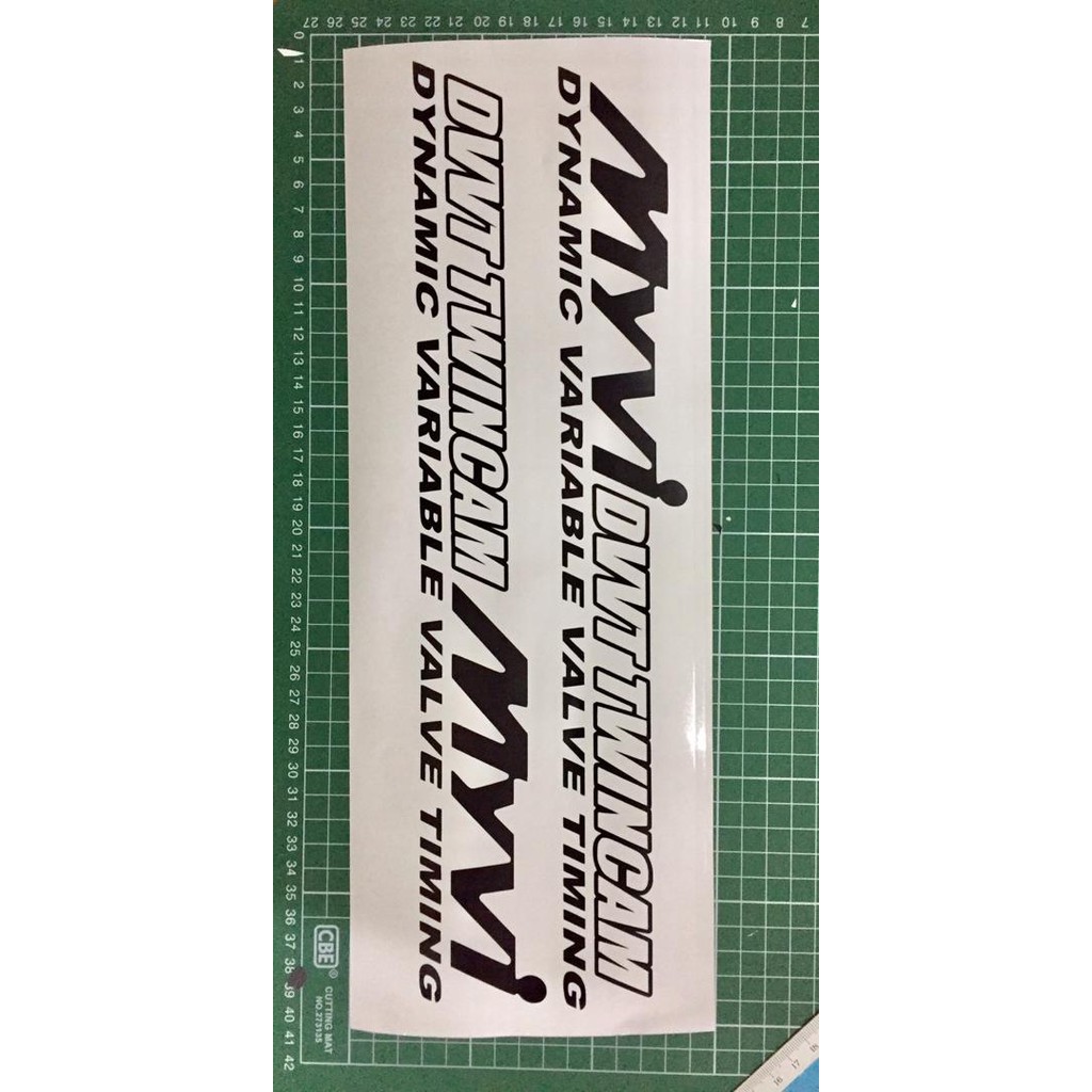 [Sticker Pintu] Sticker Khas PERODUA MYVI DVVT TWINCAM. Boleh pilih ...
