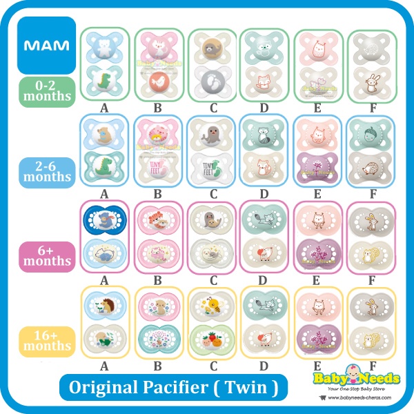 MAM Original Pacifiers (2pcs) | Shopee Malaysia