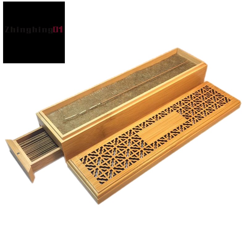 Incense Burner Incense Stick Holder with Drawer Joss-Stick Box Hollow ...