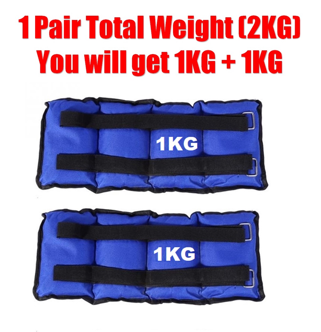 1KG 2KG 3KG 5KG 6KG Ankle Weights Sand bag Wrist Arm Leg Exercise ...