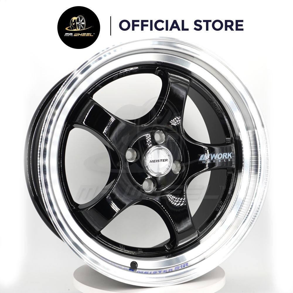 New Sport Rim WORK MEISTER S1R 17x8 4x100 ET35 Black / Silver 17 inch ...