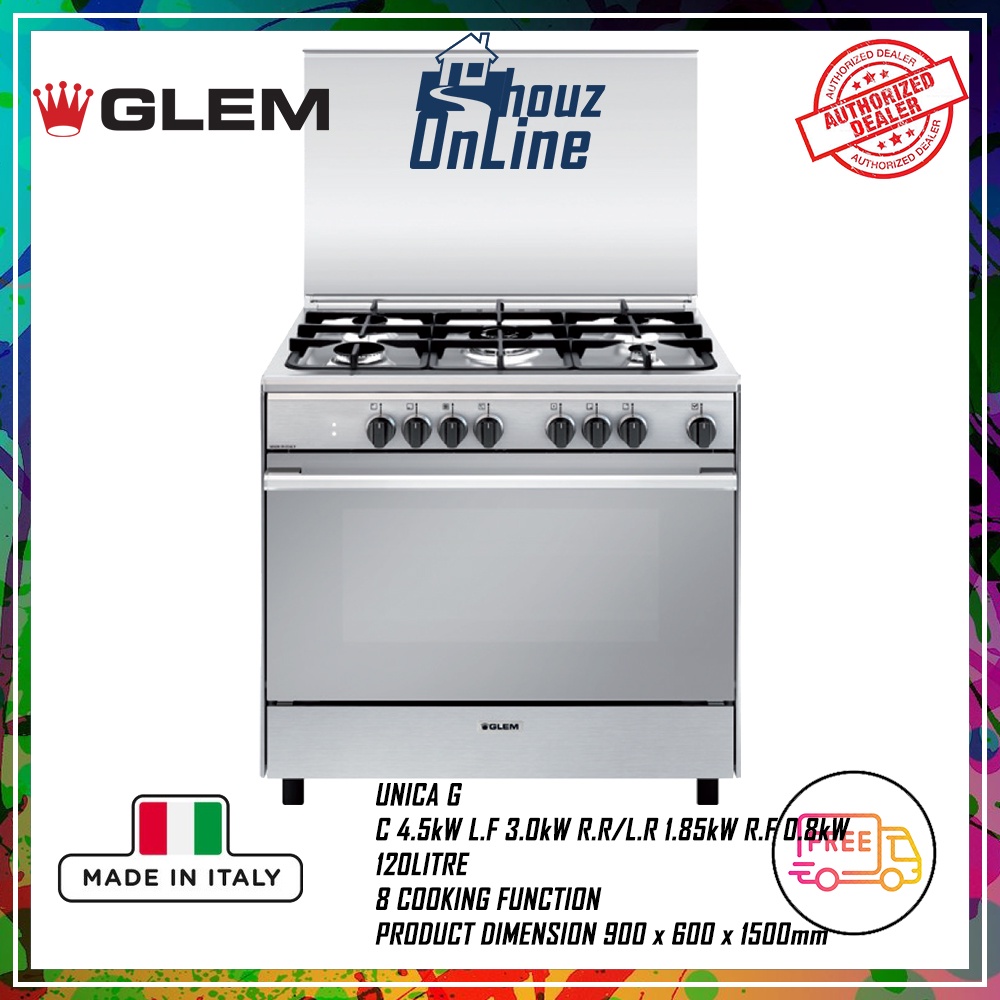 [FREE DELIVERY WITHIN KLANG VALLEY] GLEM RANGE COOKER UNICA G / FREE ...