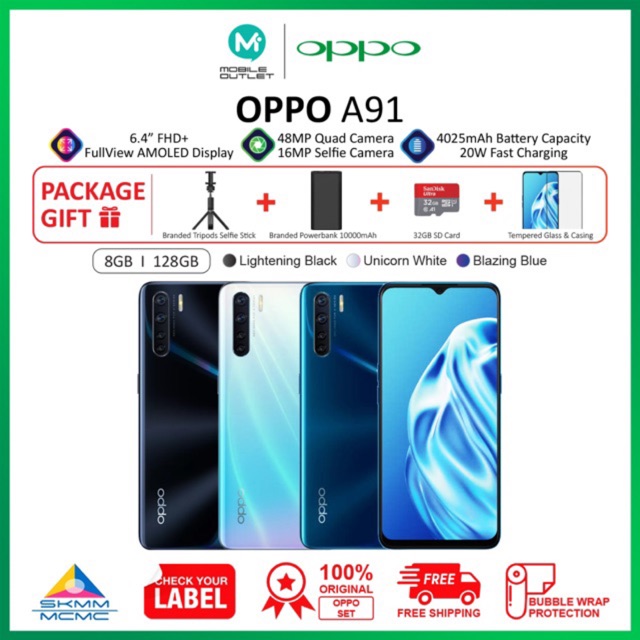 OPPO A91 A9 2020 8GB/128GB (Original OPPO Msia) | Shopee Malaysia