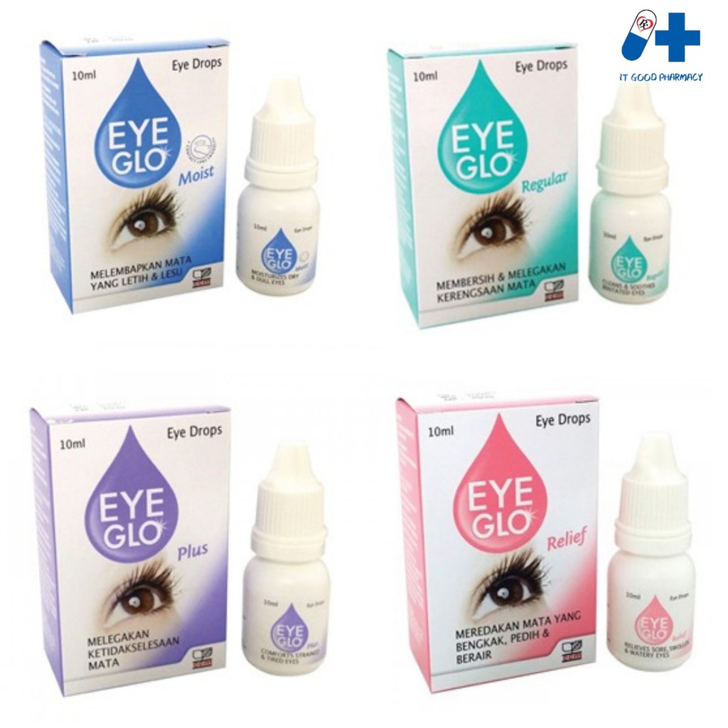 Eye Glo Eye Drops 10ml (Regular/ Relief/ Plus/ Moist) | Shopee Malaysia