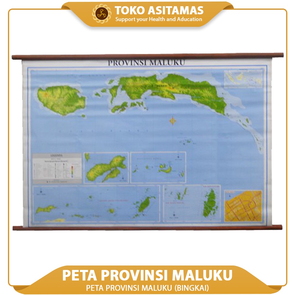 Map Of Maluku Province (Frame) | Shopee Malaysia