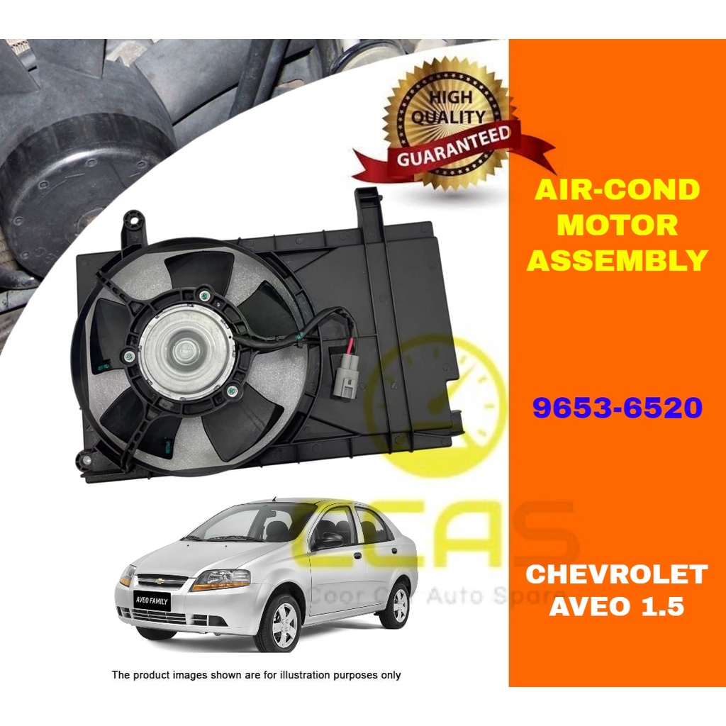 Air-Cond Fan Motor Cooling Assembly set - Chevrolet Aveo 1.5 - 9653 ...