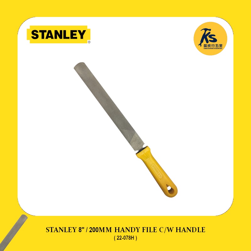 STANLEY 8" / 200MM Handy File C/W Handle ( 22-078H ) | Shopee Malaysia